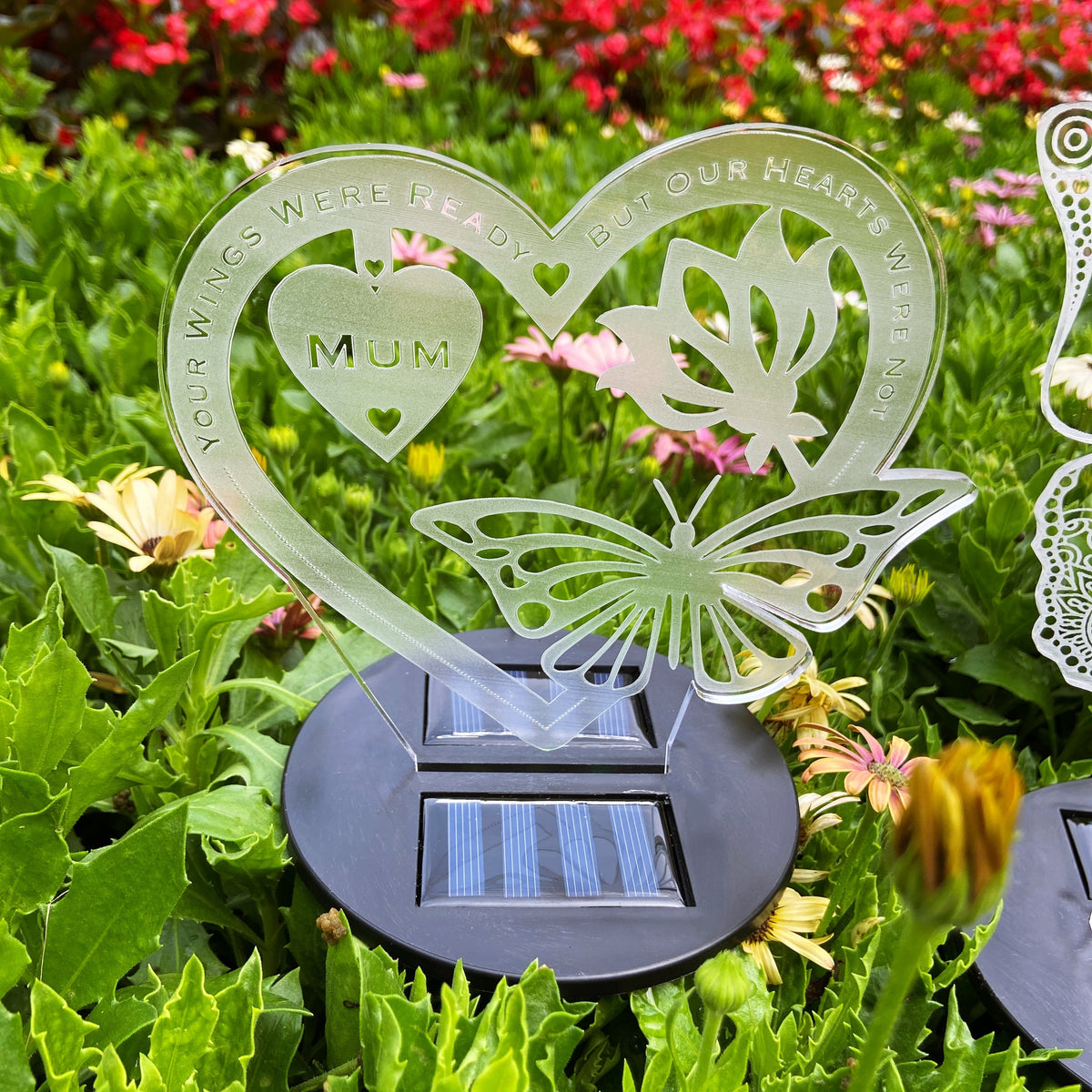 Garden Solar Memorial Light Multiple Styles With Name Only – Oak Bay ...