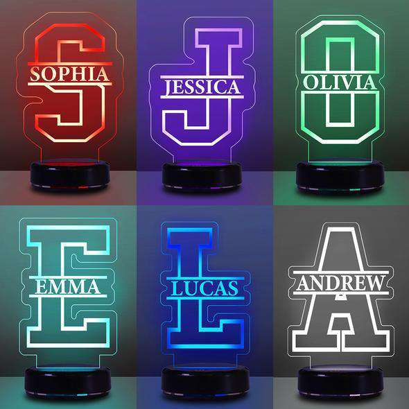 Personalized Children's Night Light with Name-Letter – Oak Bay Online Store